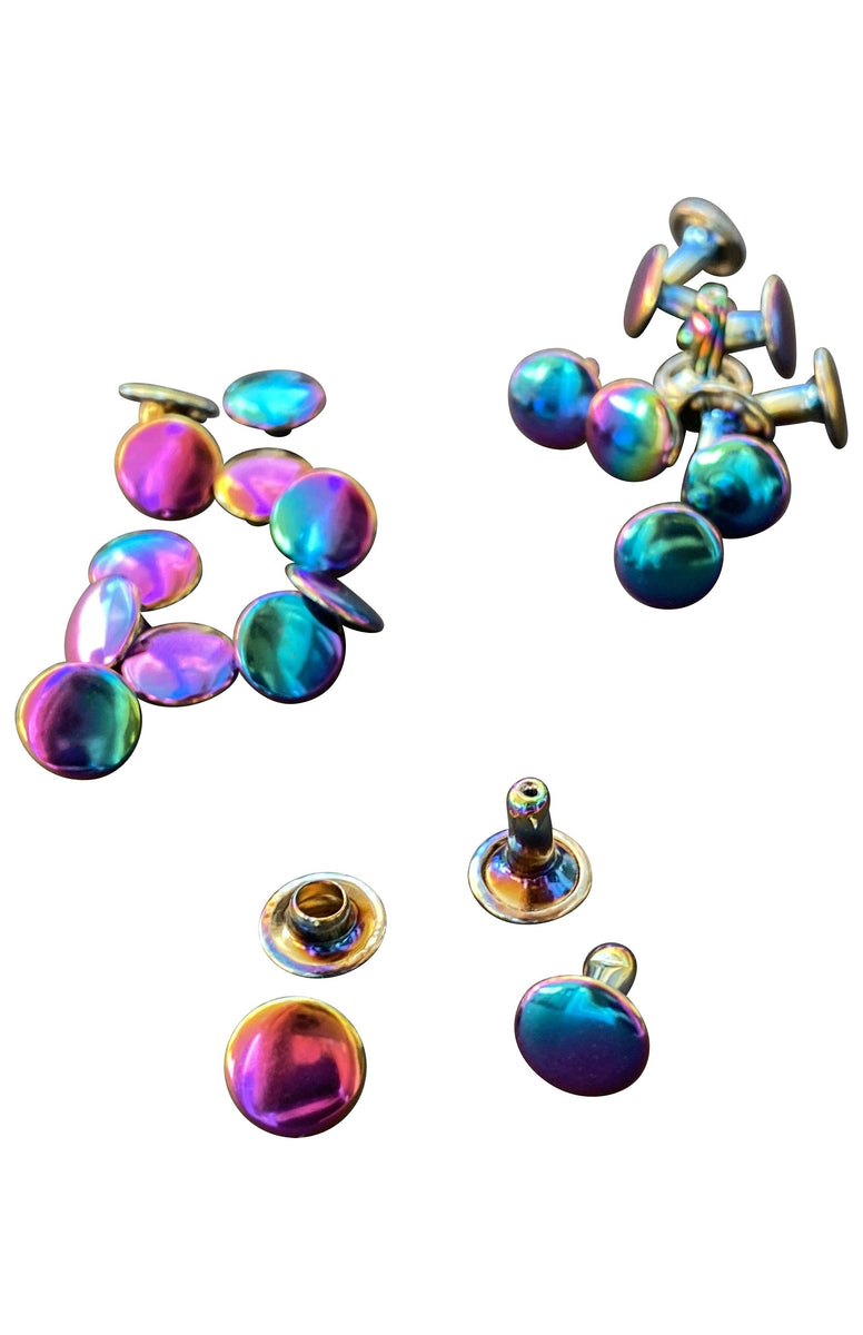 RIVETS: Iridescent Rainbow – Esthersfabrics