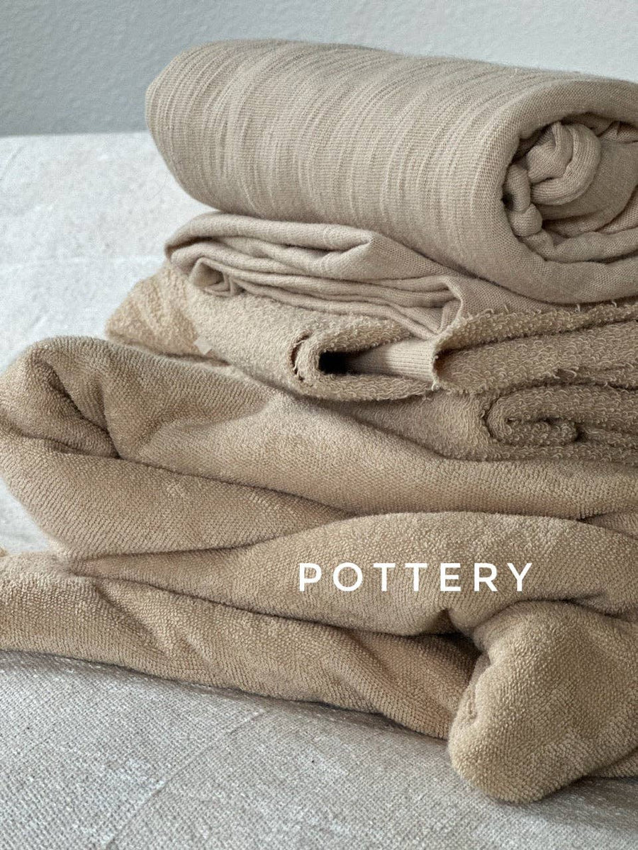 100% Organic Cotton Sponge Knit Terry: Pottery – Esthersfabrics