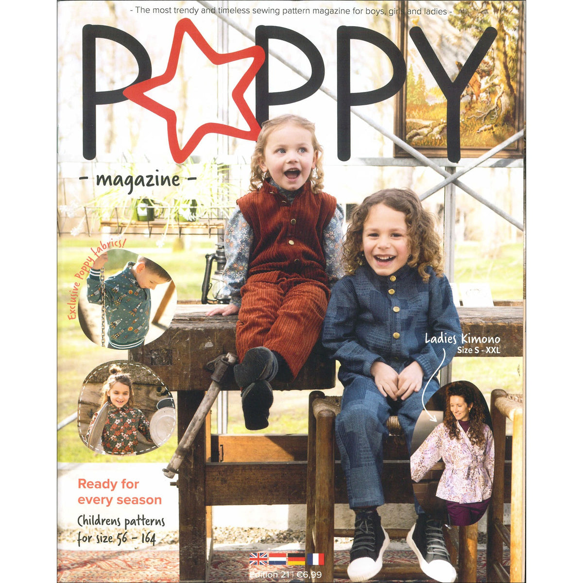 Poppy Magazine 21 with Patterns – Esthersfabrics