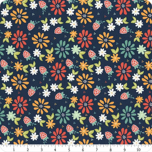 Moda Fabrics Raspberry Summer - Blueberry Spring Berries – Esthersfabrics
