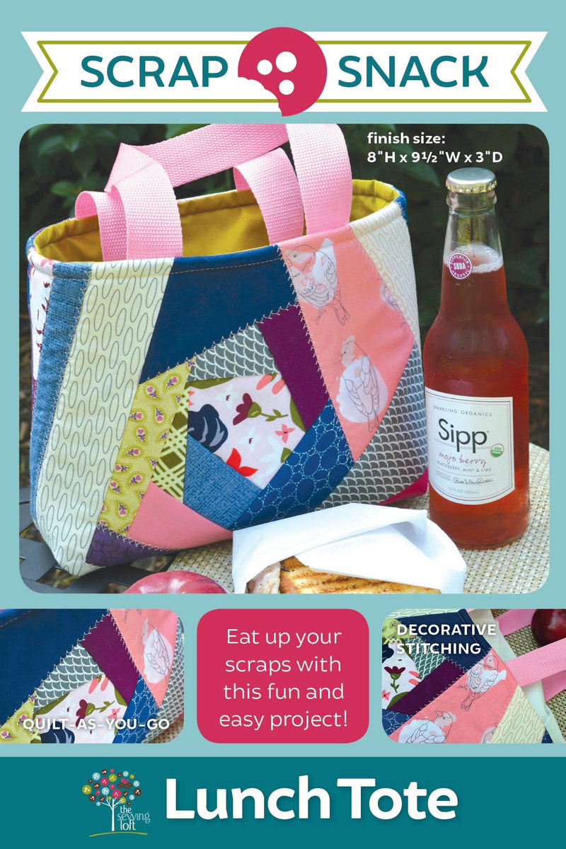 Lunch Tote Scrap Snack Patterns – Esthersfabrics